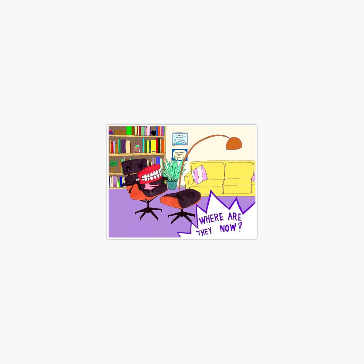 Onim Broad City Where Are They Now Windup Teeth Sticker - Walmart.com