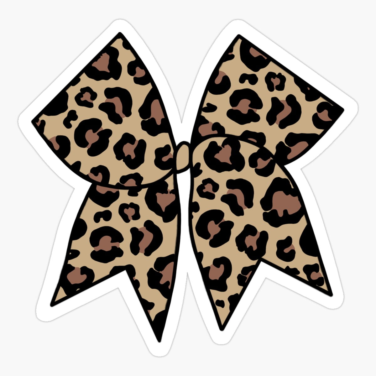 Onim Brown, Tan, And Black Leopard Cheetah Print Aesthetic Cheer Hair ...