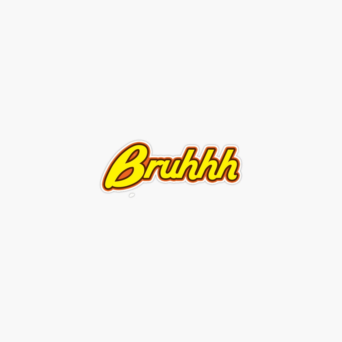 Onim Bruhhh Candy Logo Parody Sticker, Phone Decal Water Bottle ...