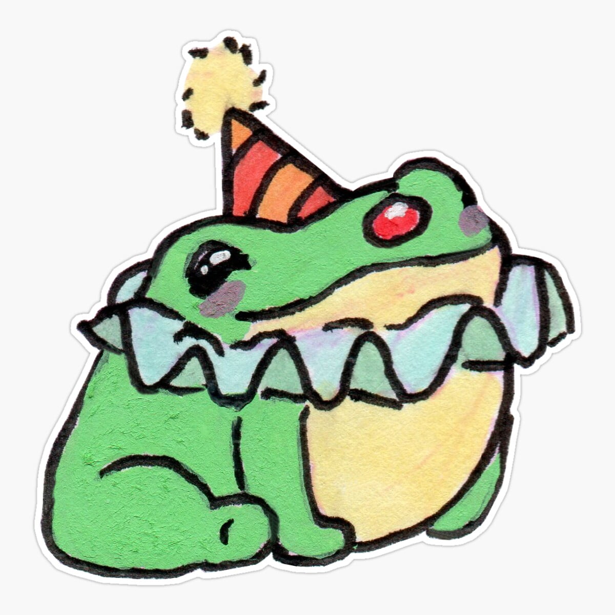 Onim Bubu And Moonch, Bubu And Kawaii Flowers Sticker, Phone Decal ...