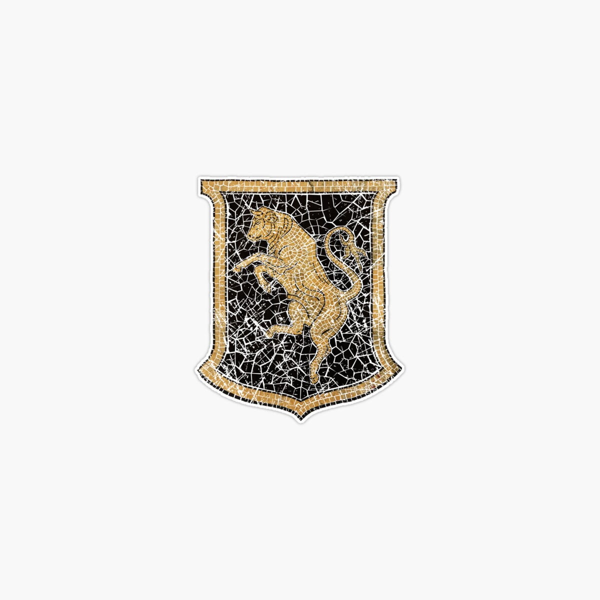 Onim Bull Of Turin - Vintage Mosaic Sticker, Phone Decal Water Bottle ...