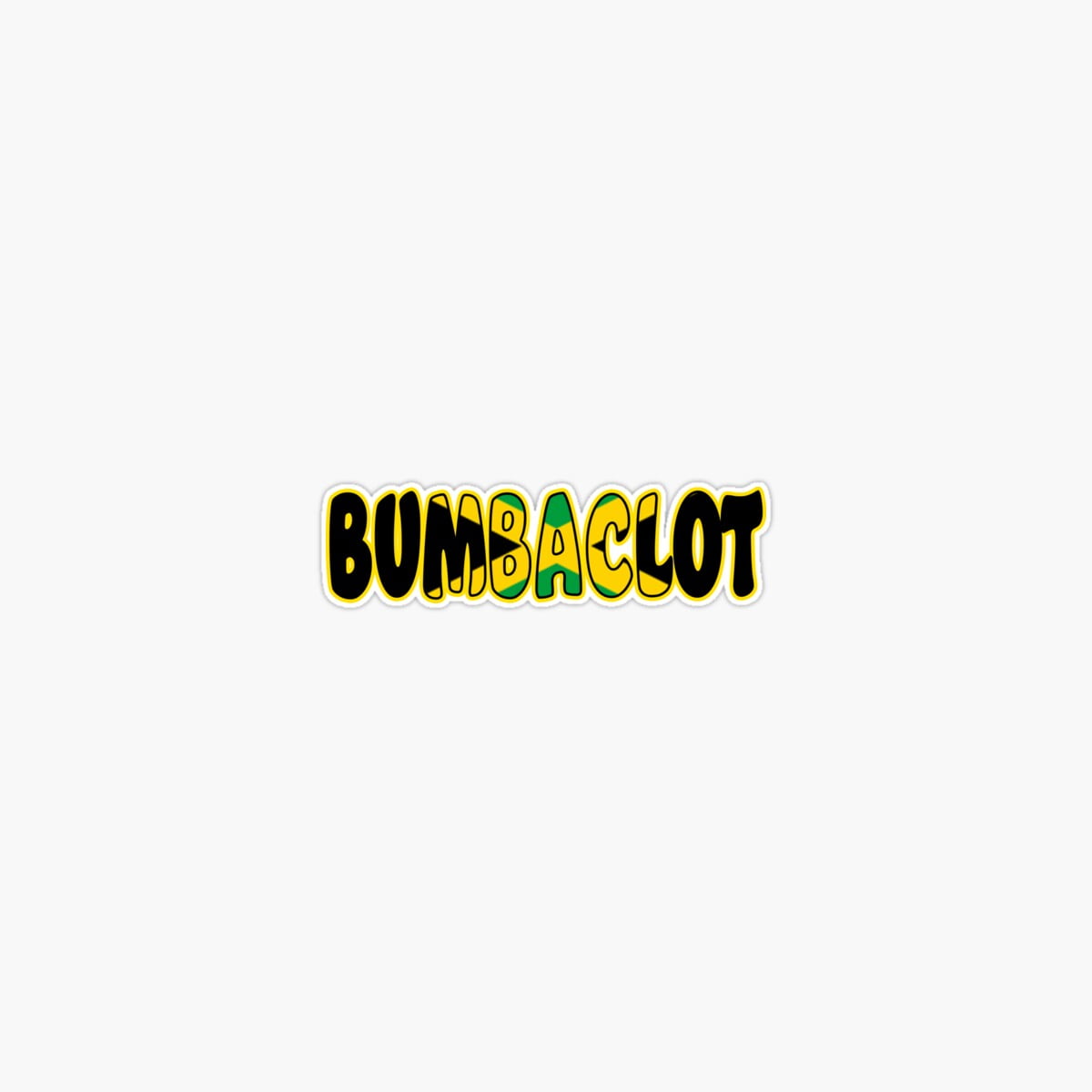 Onim Bumbaclot Jamaican Rasta Insult Word Jamaica Caribbean Sticker ...