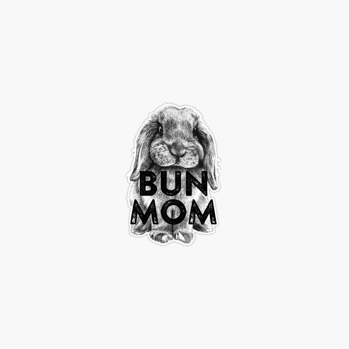 Onim Bun Mom Buddy Sticker, Phone Decal Water Bottle Stickers Car ...