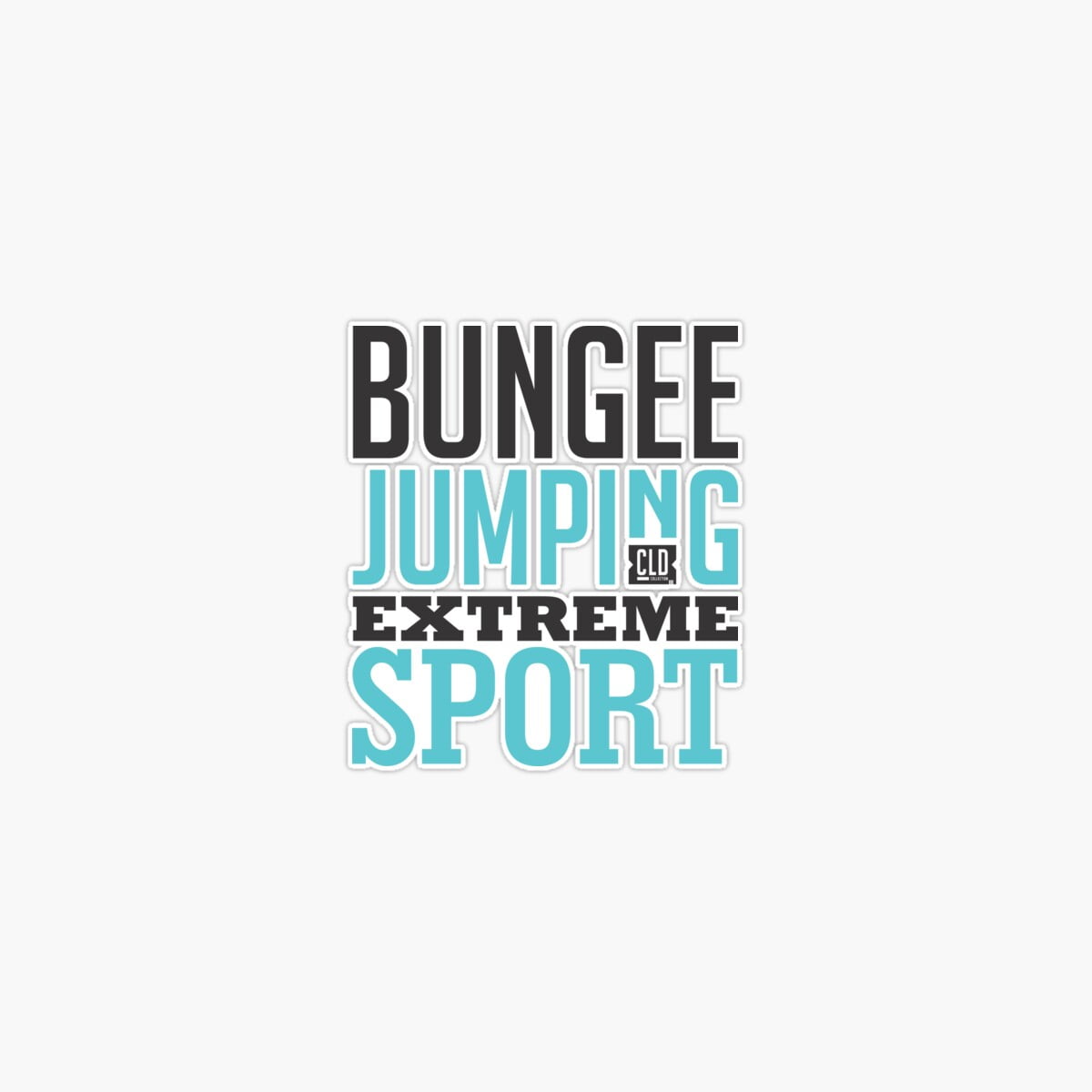 Onim Bungee Jumping Extreme Sport Sticker, Phone Decal Water Bottle ...