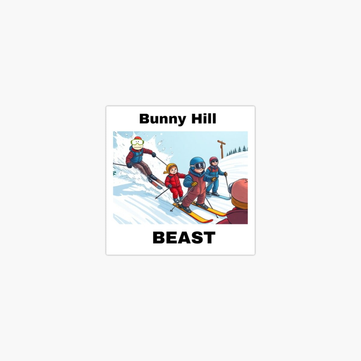Onim Bunny Hill Beast Sticker, Phone Decal Water Bottle Stickers Car ...