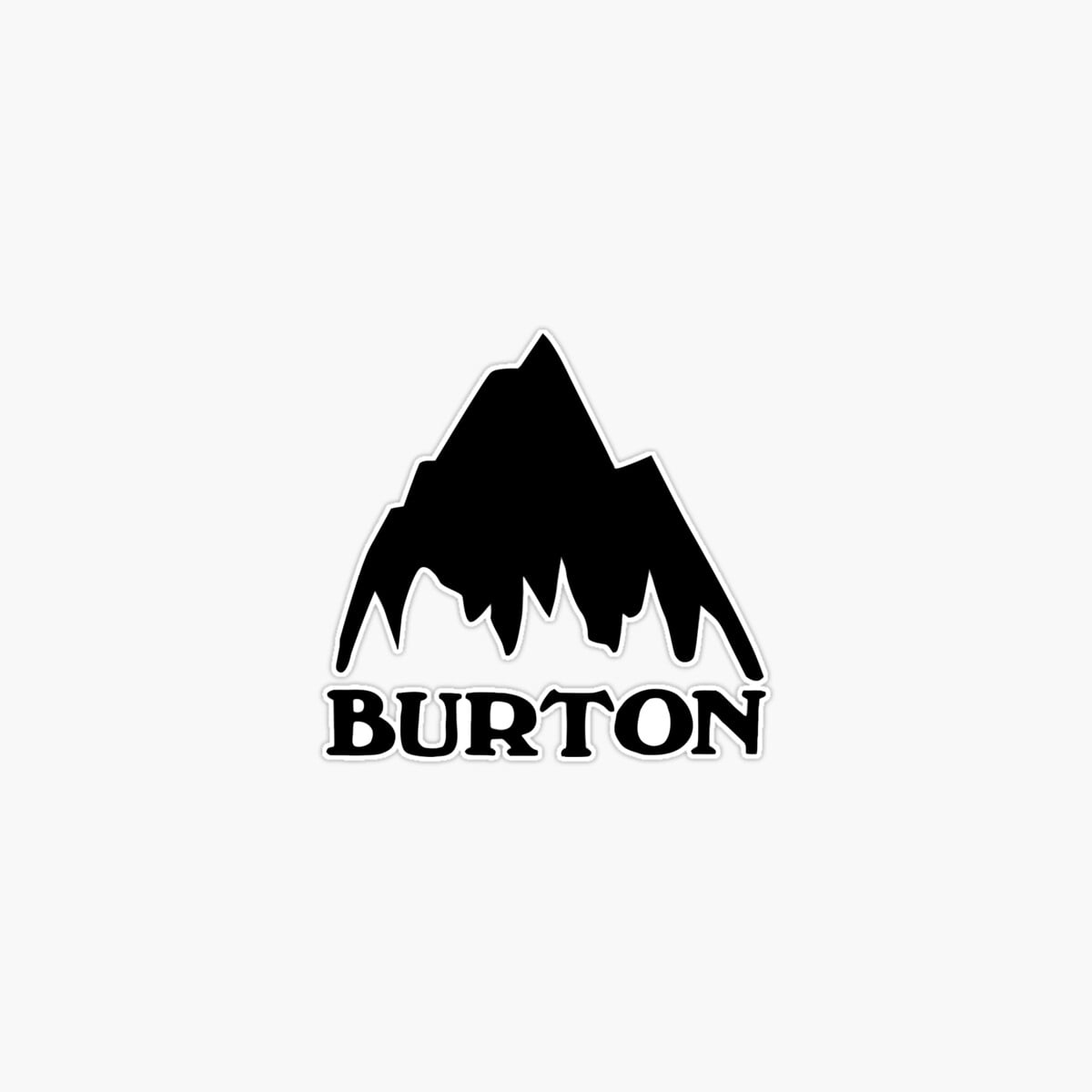 Onim Burton Snowboards Mountain Sticker, Phone Decal Water Bottle ...