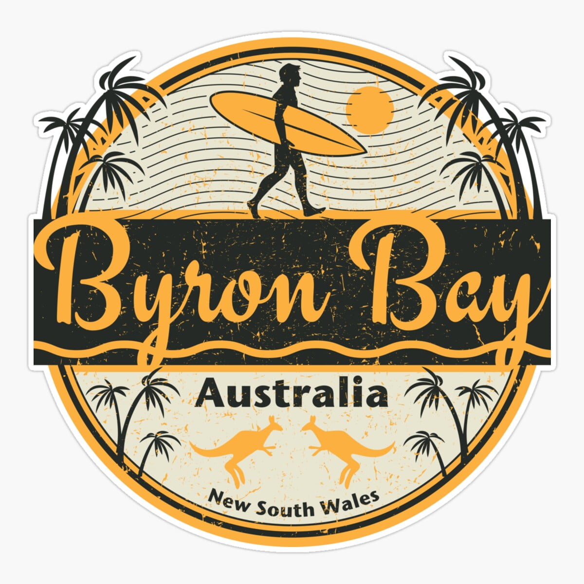 Onim Byron Bay, Australia Sticker, Phone Decal Water Bottle Stickers ...