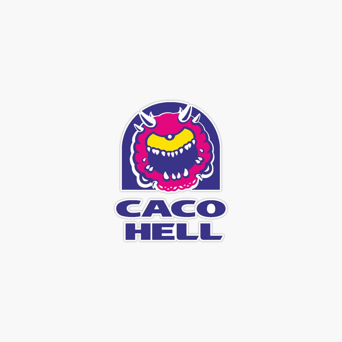 Onim Caco Hell Sticker - Walmart.com
