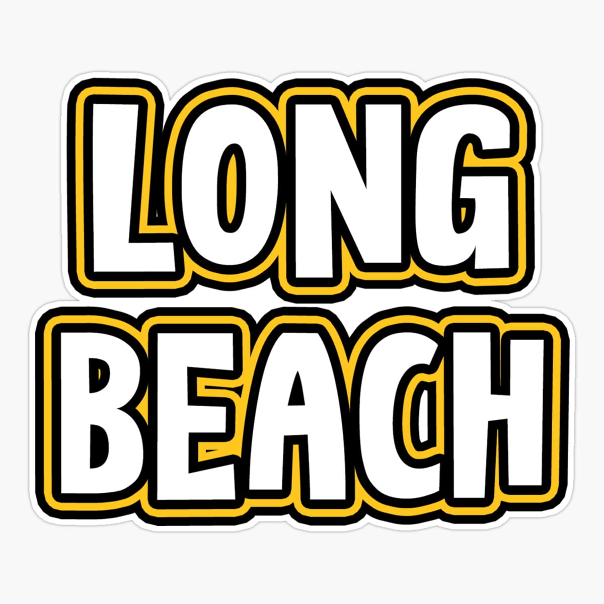 Onim Cal State Long Beach Sticker, Phone Decal Water Bottle Stickers ...