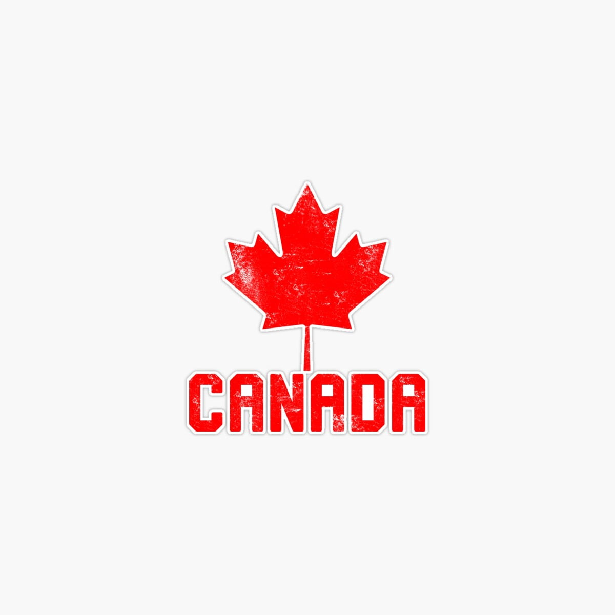 Onim Canada Maple Leaf Flag Sticker, Phone Decal Water Bottle Stickers ...