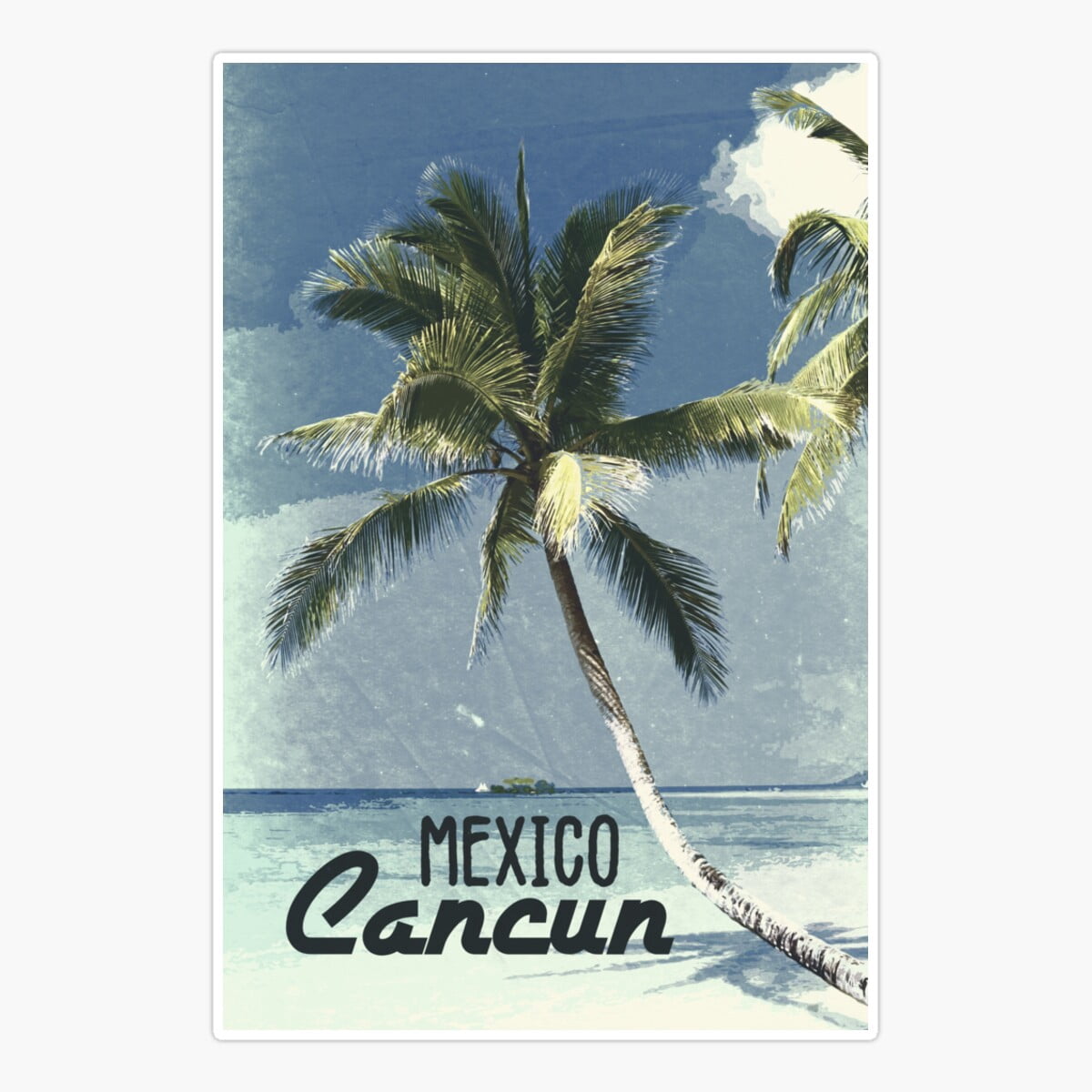Onim Cancun Mexico Vintage Style Poster | Most Beautiful Places On ...