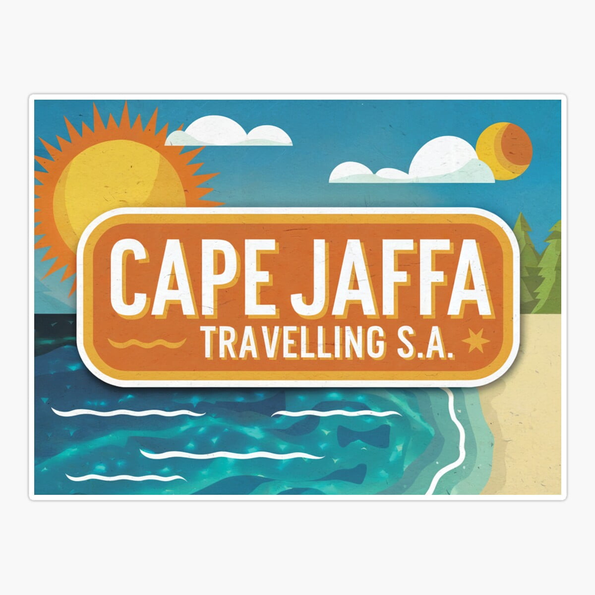 Onim Cape Jaffa, South Australia! Sticker, Phone Decal Water Bottle ...