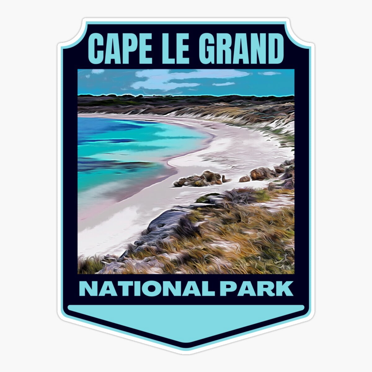 Onim Cape Le Grand National Park Sticker, Phone Decal Water Bottle ...