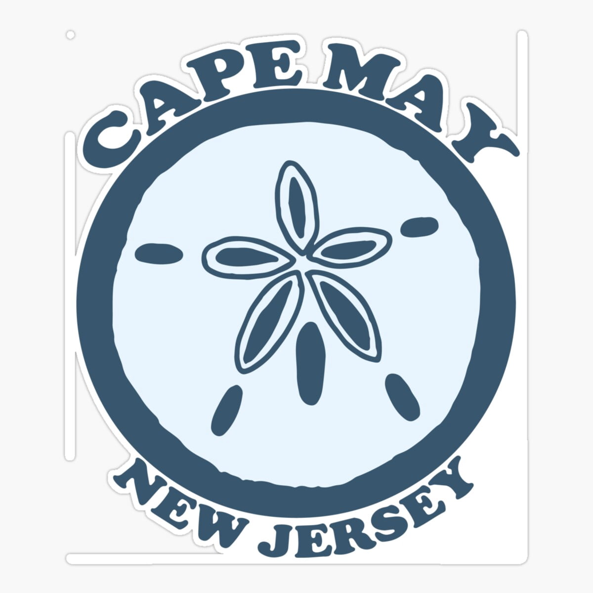 Onim Cape May - New Jersey. Sticker, Phone Decal Water Bottle Stickers ...
