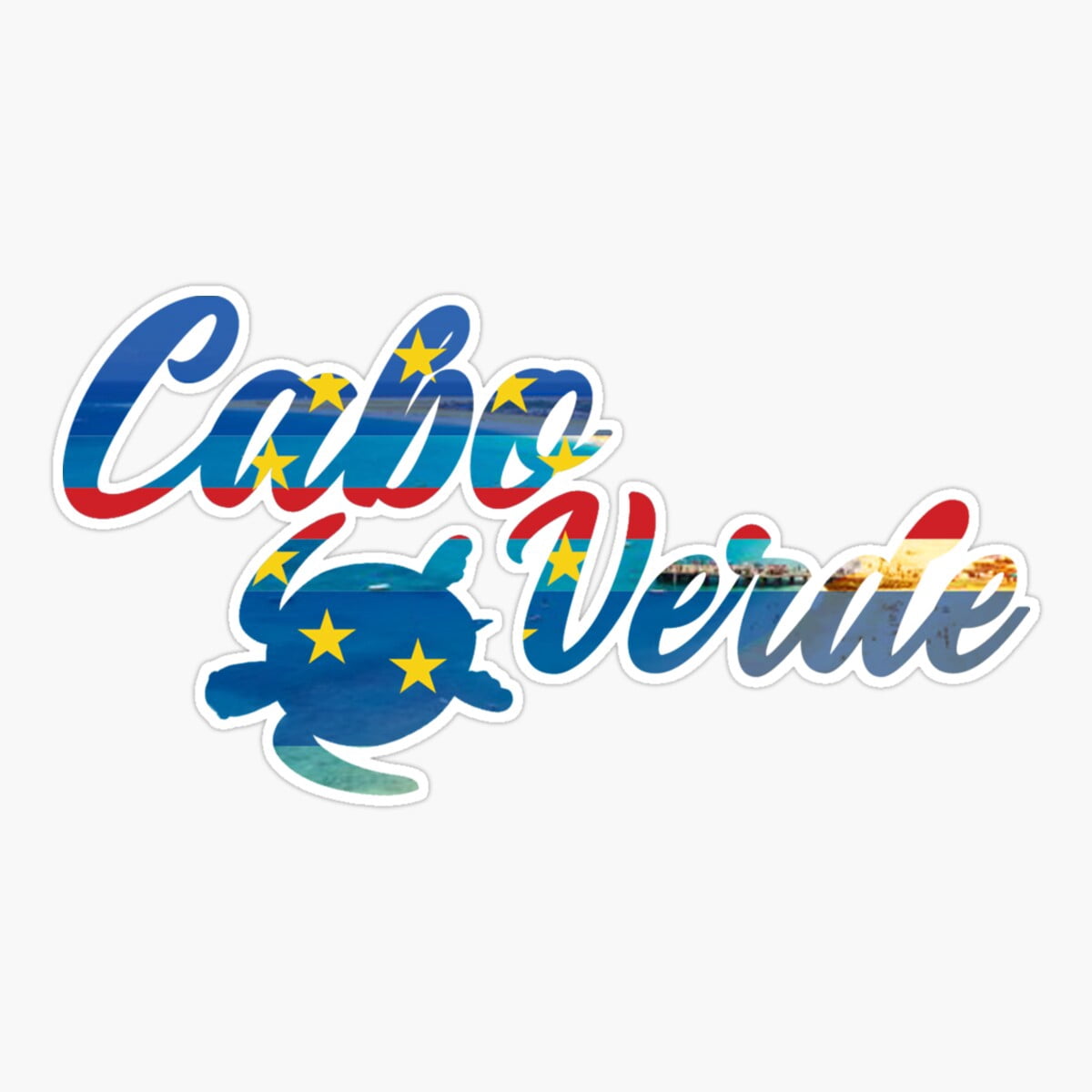 Onim Cape Verde Sticker, Phone Decal Water Bottle Stickers Car Decals ...