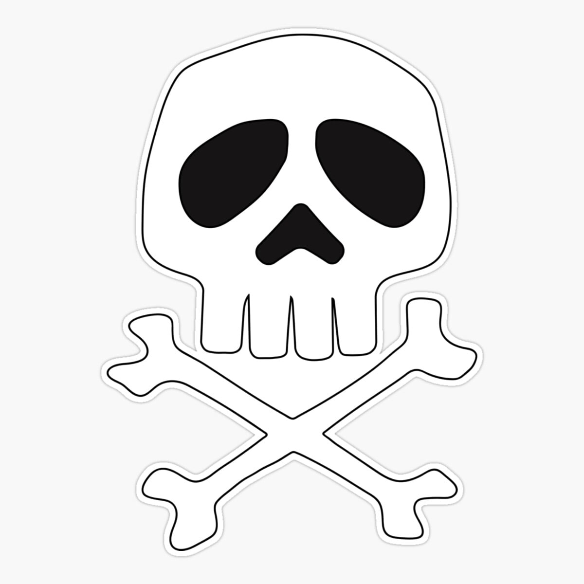 Onim Captain Harlock Jolly Roger Sticker, Phone Decal Water Bottle ...