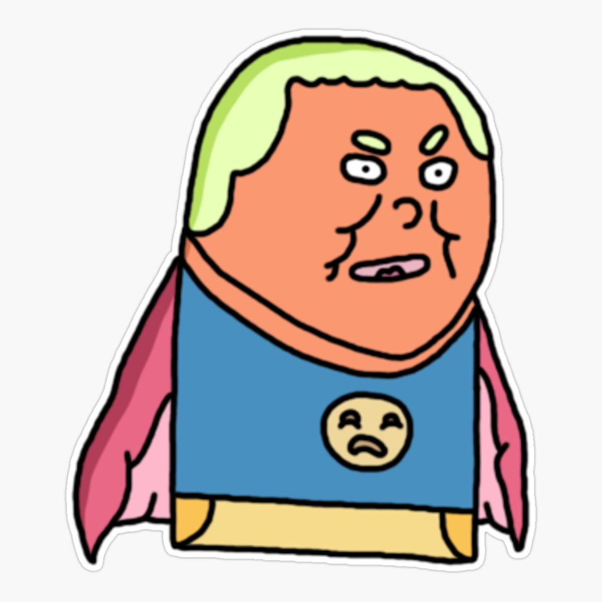 Onim Captain Sadness Sticker, Phone Decal Water Bottle Stickers Car ...