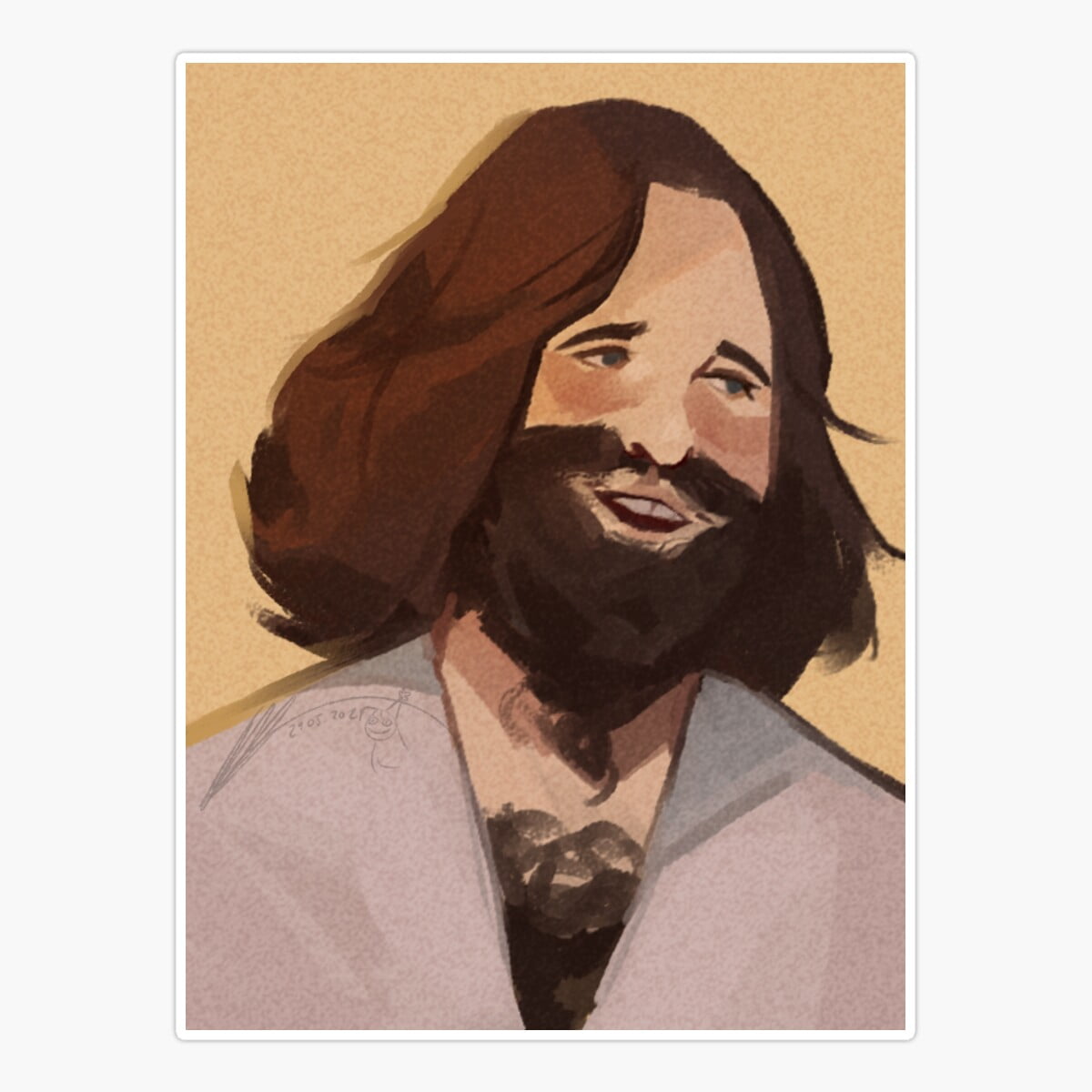 Onim Carl Wilson Sticker, Phone Decal Water Bottle Stickers Car Decals ...