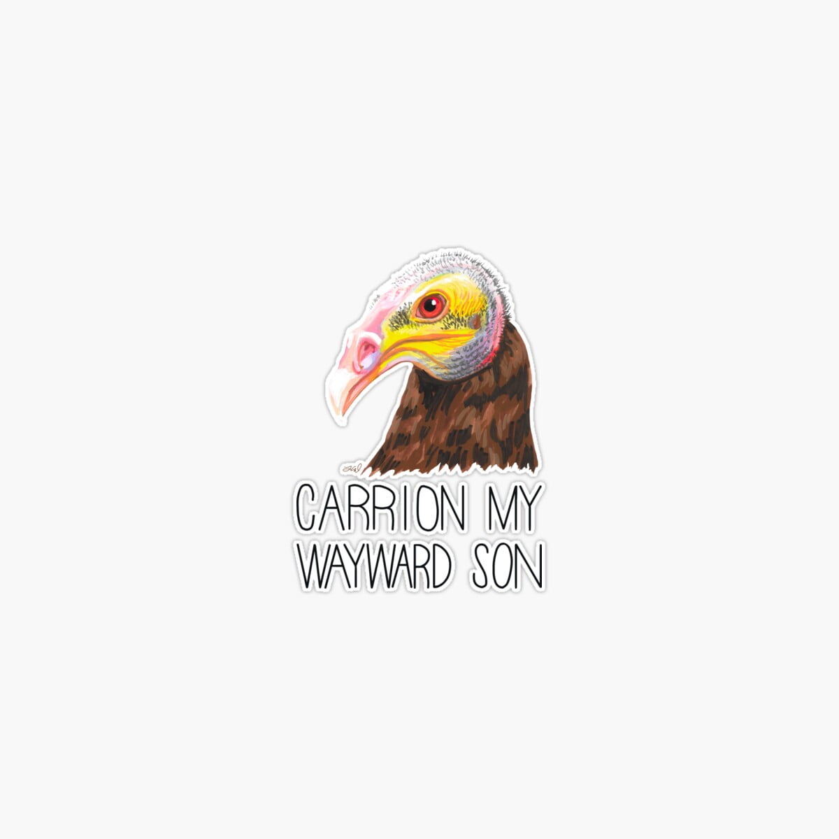 Onim Carrion My Wayward Son (Lesser Yellow-Headed Vulture) Sticker ...