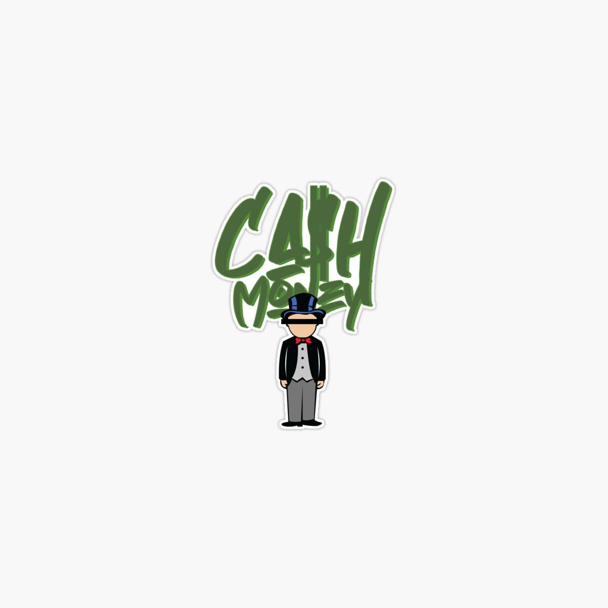 Onim Cash Money $$$$ Sticker - Walmart.com