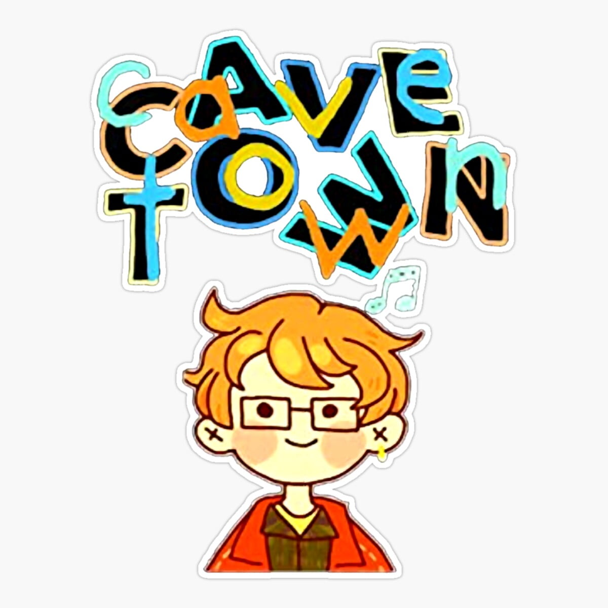 Onim Cavetown Lemon Boy Classic Sticker, Phone Decal Water Bottle ...