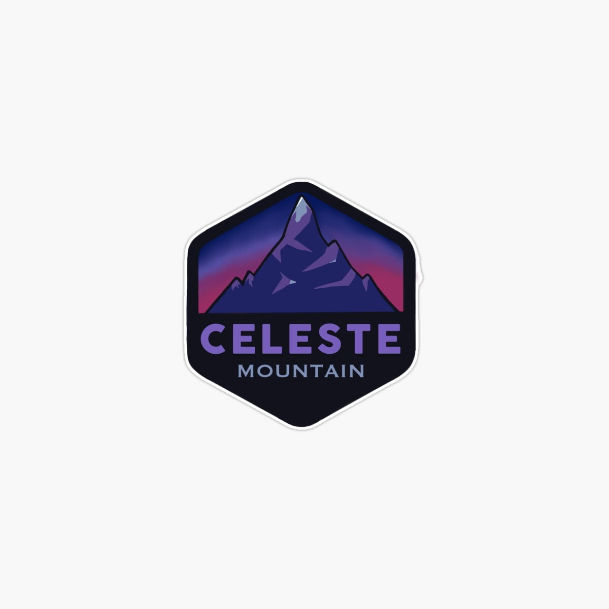Onim Celeste Mountain Travel Sticker Sticker, Phone Decal Water Bottle ...