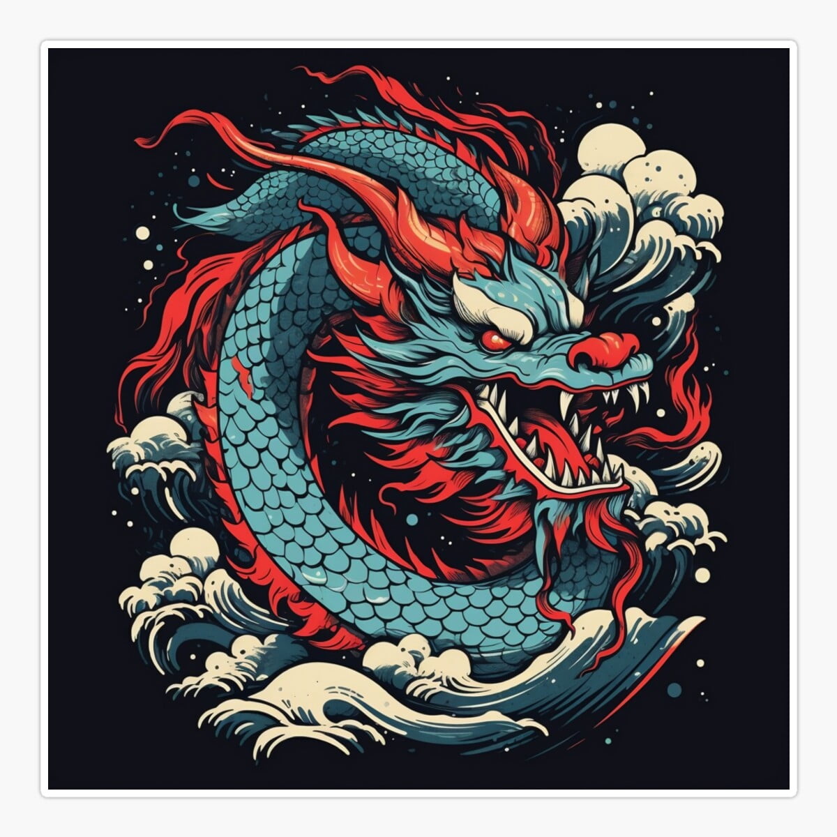 Onim Celestial Dragon: Serpent Of The Skies Sticker, Phone Decal Water ...