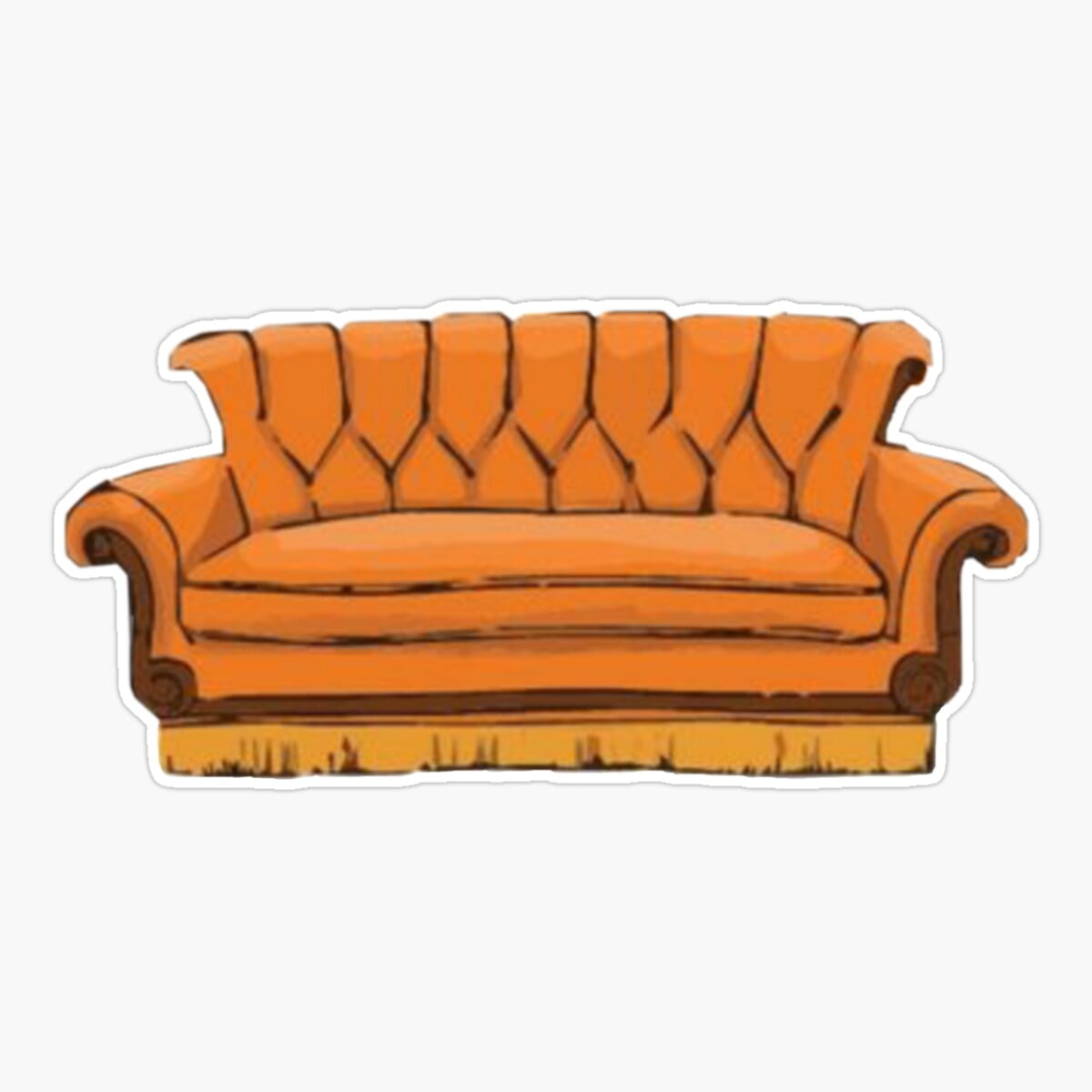 Onim Central Perk Couch Sticker, Phone Decal Water Bottle Stickers Car ...