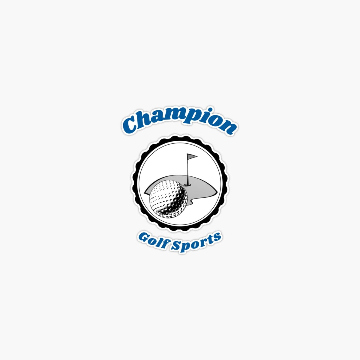 Onim Champion - Golf Sports T-Shirt Sticker, Phone Decal Water Bottle ...