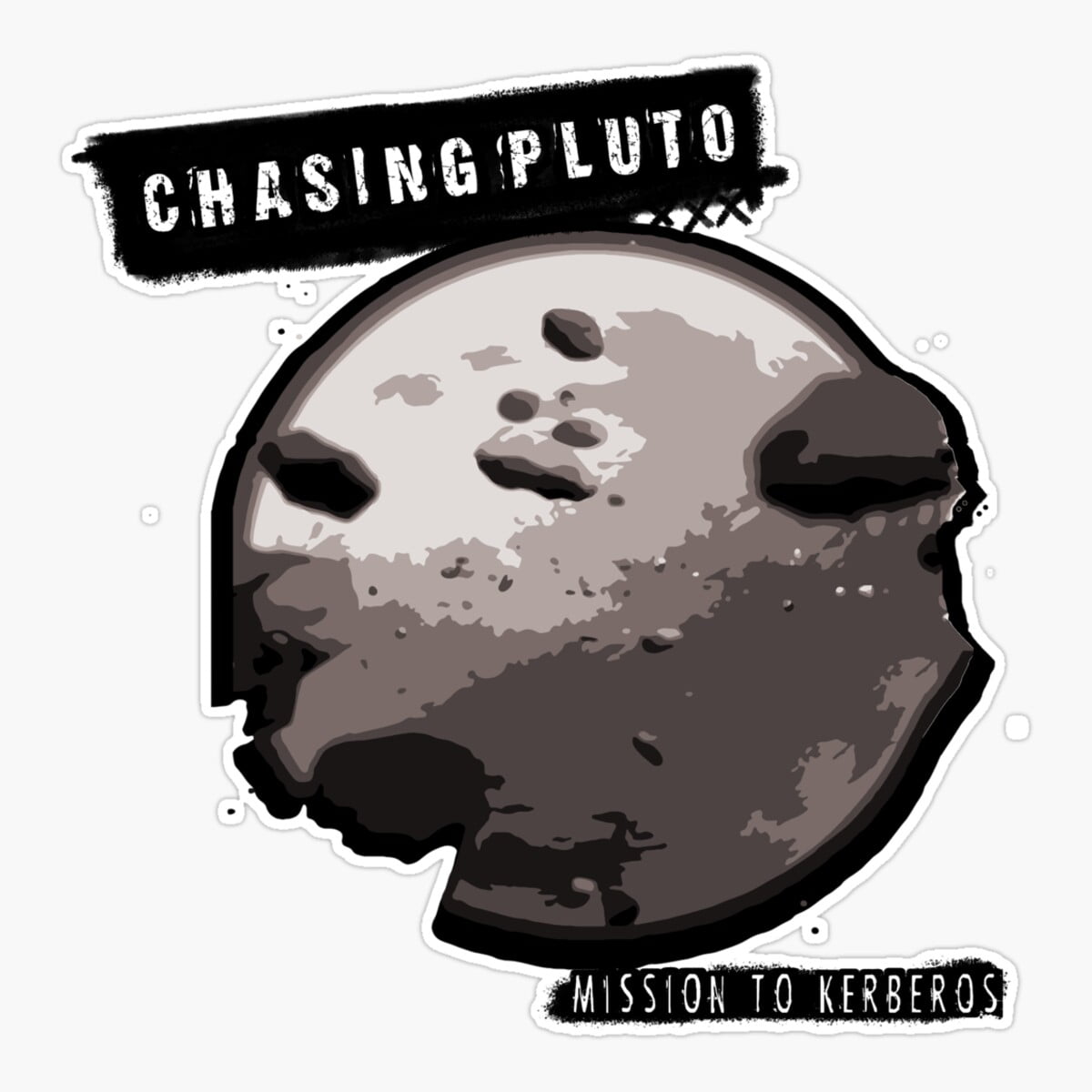 Onim Chasing Pluto Band Merch Sticker, Phone Decal Water Bottle ...