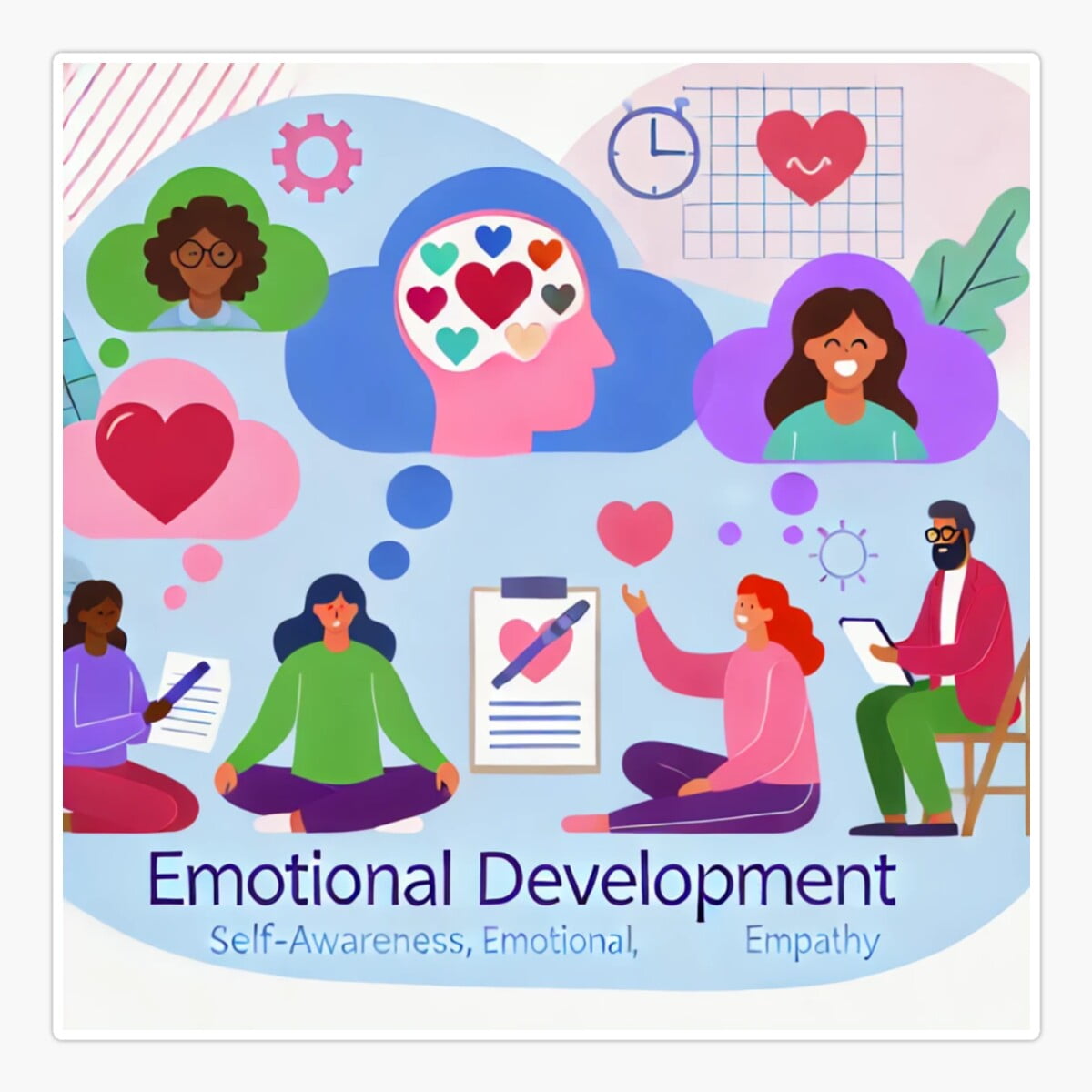 Onim Chatgpt W/ Leeluexpress Emotional Development Sticker, Phone Decal ...