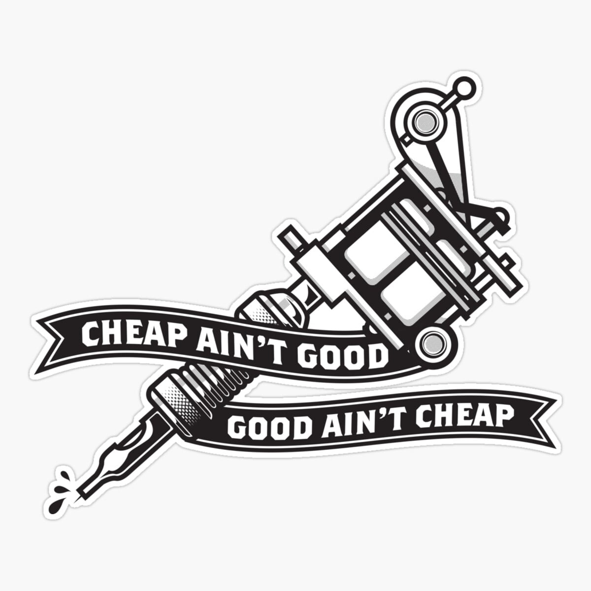 Onim Cheap Ain'T Good, Good Ain'T Cheap Sticker, Phone Decal Water ...