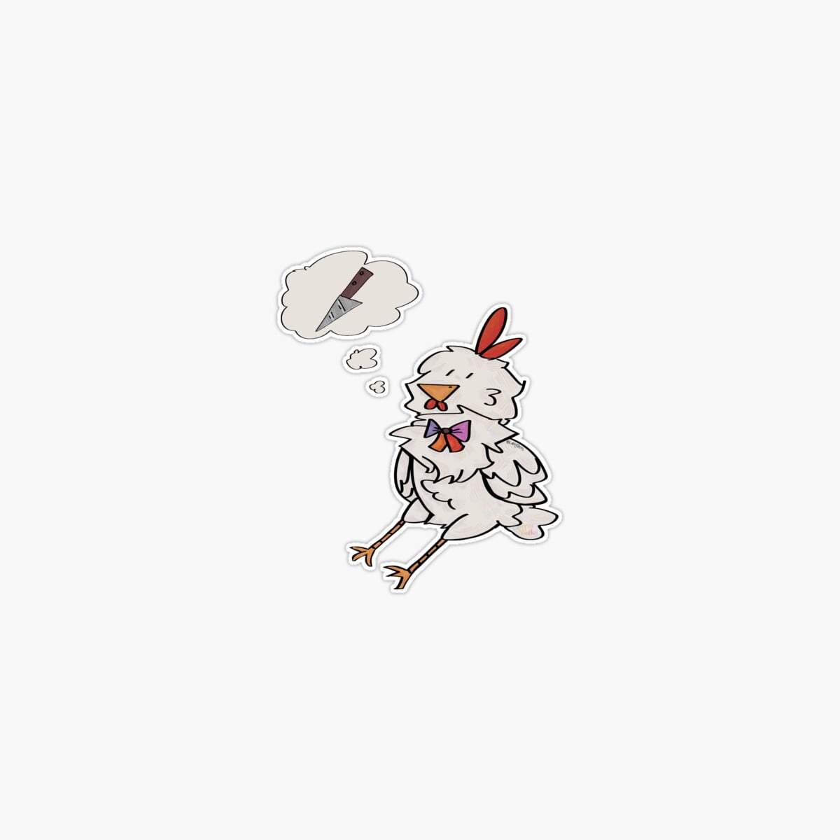 Onim Chicken Crime: Mucka Blucka Edition Sticker, Phone Decal Water ...
