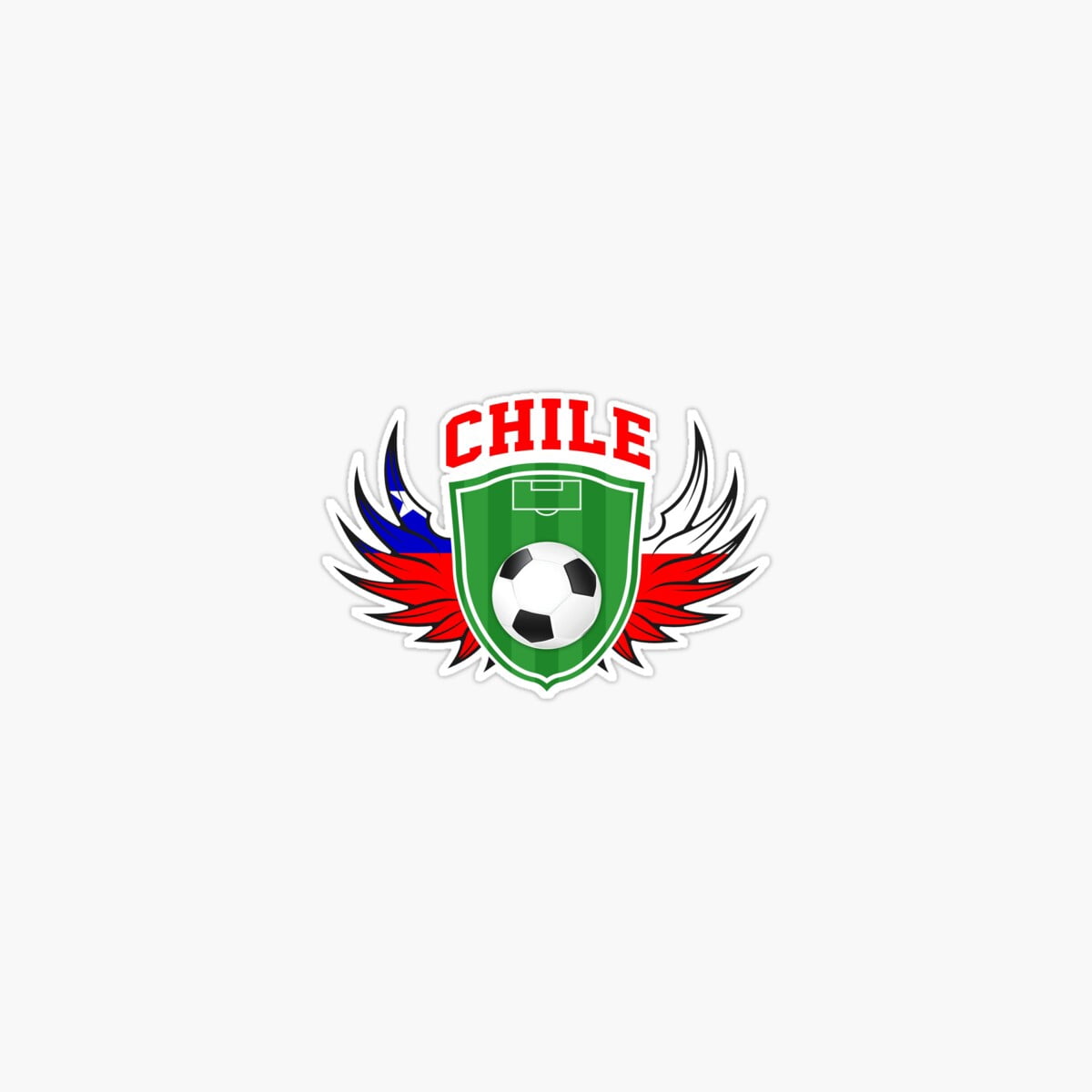 Onim Chile Soccer Futbol Team Sticker, Phone Decal Water Bottle ...