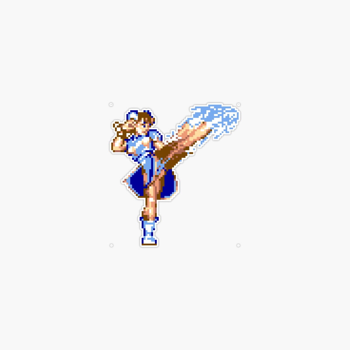 Onim Chun-Li Street Fighter 2 Logo Sticker, Phone Decal Water Bottle ...