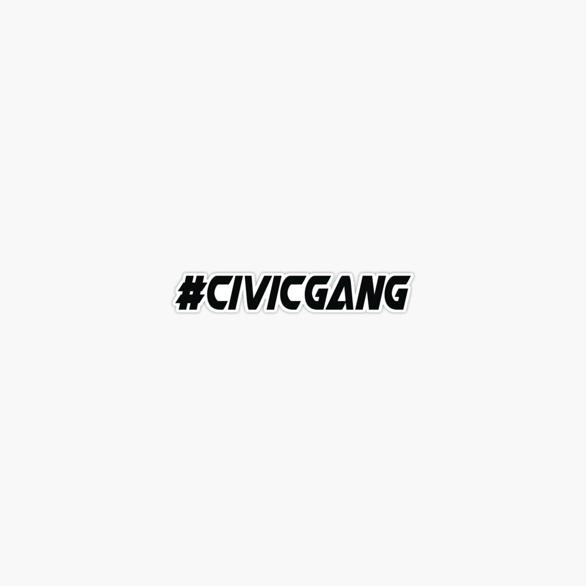 Onim Civic Gang Sticker - Walmart.com