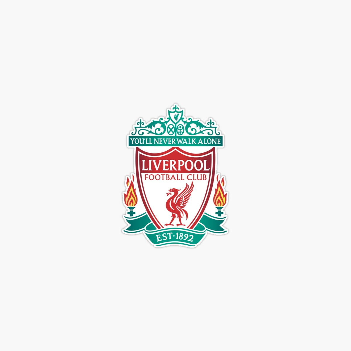 Onim Classic Liverpool Emblem Sticker, Phone Decal Water Bottle ...