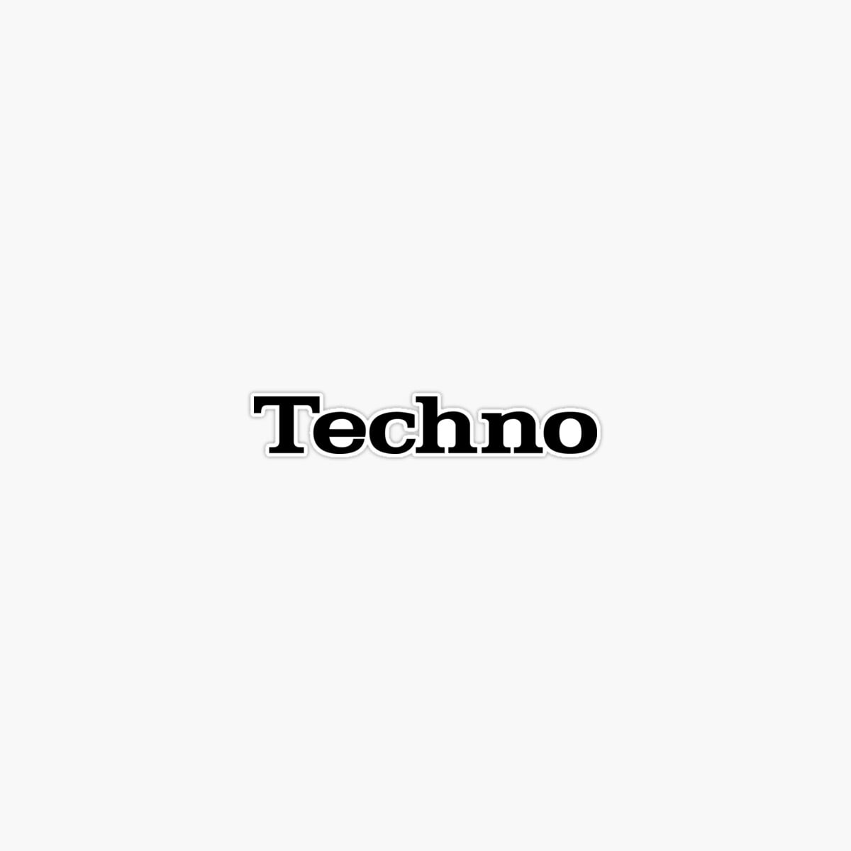 Onim Classic Techno 2 Sticker, Phone Decal Water Bottle Stickers Car ...
