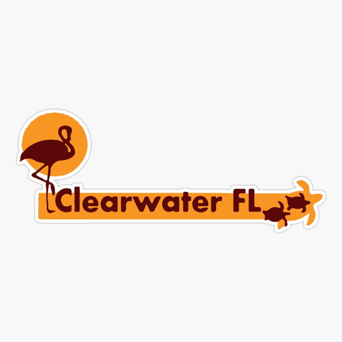 Onim Clearwater Beach - Florida. Sticker, Phone Decal Water Bottle ...