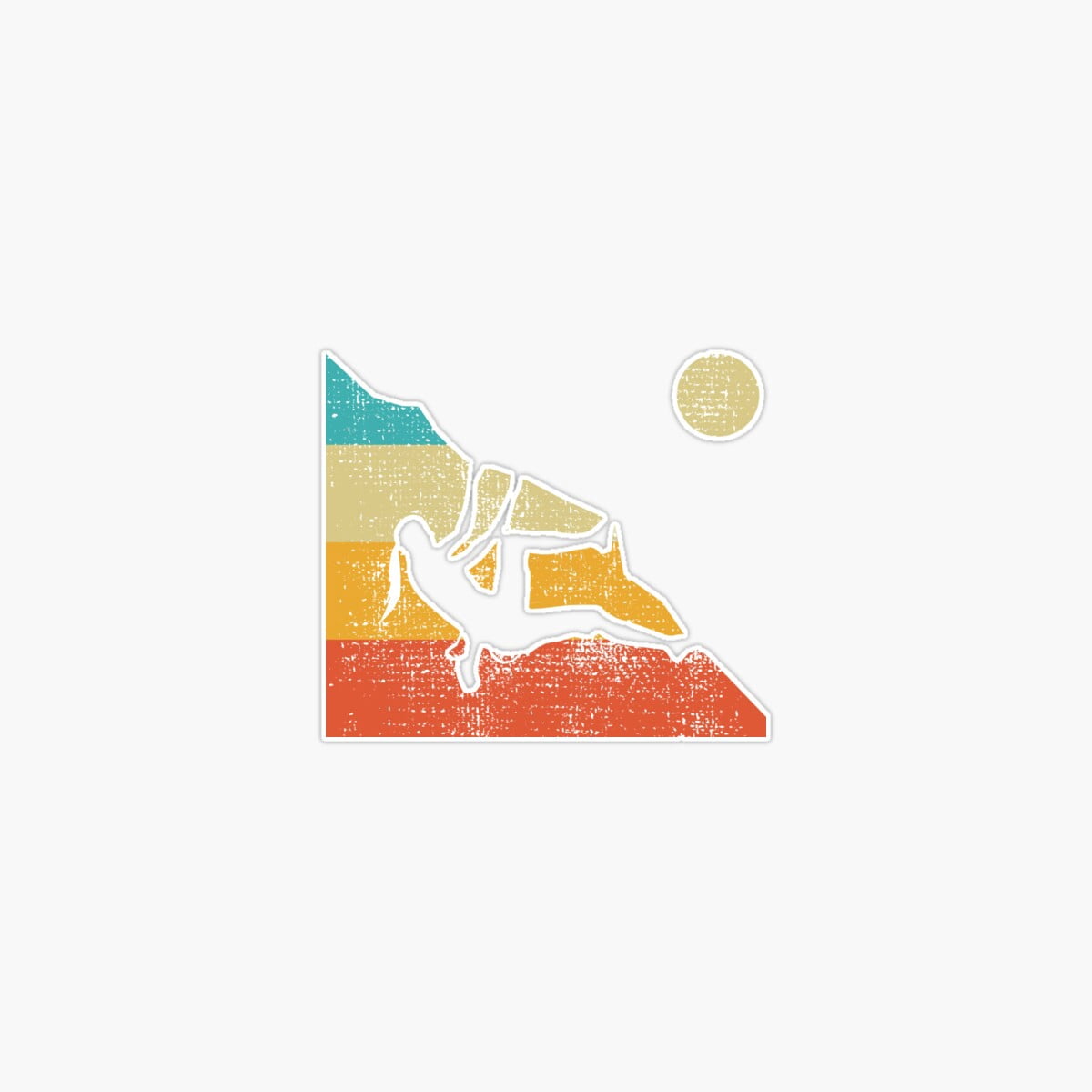 Onim Climbing Bouldering Rock Mountain Free Speed Girl Sticker, Phone ...