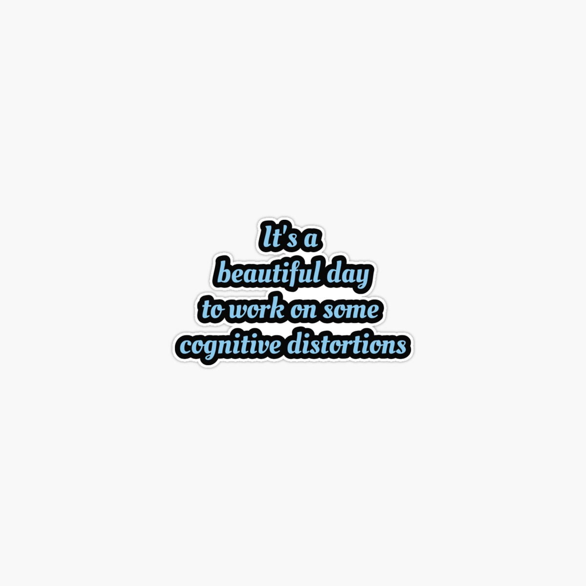 Onim Cognitive Distortions Sticker, Phone Decal Water Bottle Stickers ...