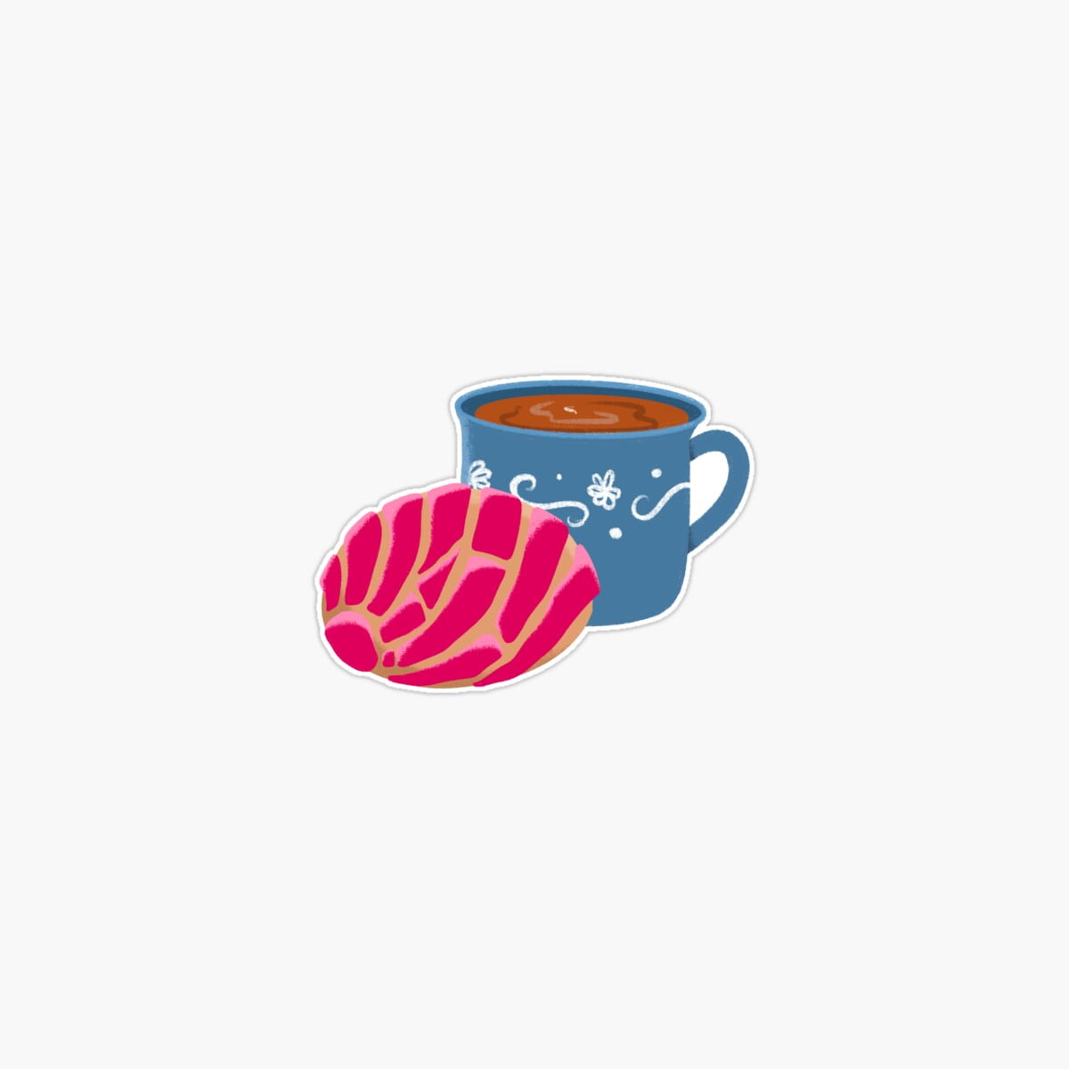 Onim Concha Y Cafe Sticker, Phone Decal Water Bottle Stickers Car ...