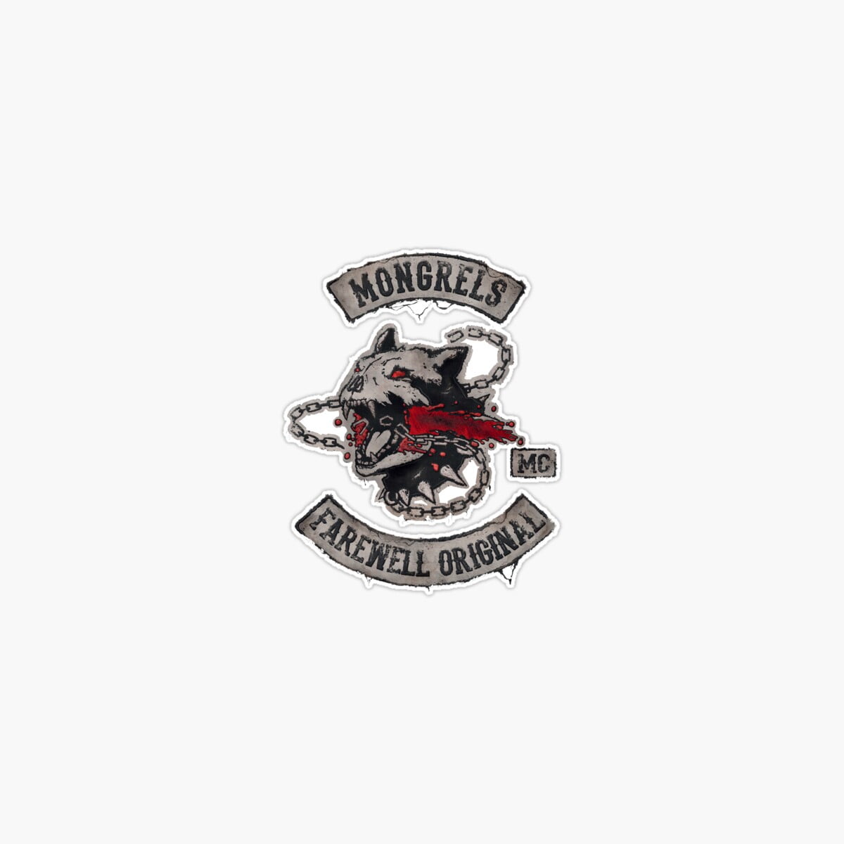 Onim Copia De Mongrel Days Gone Sticker, Phone Decal Water Bottle ...