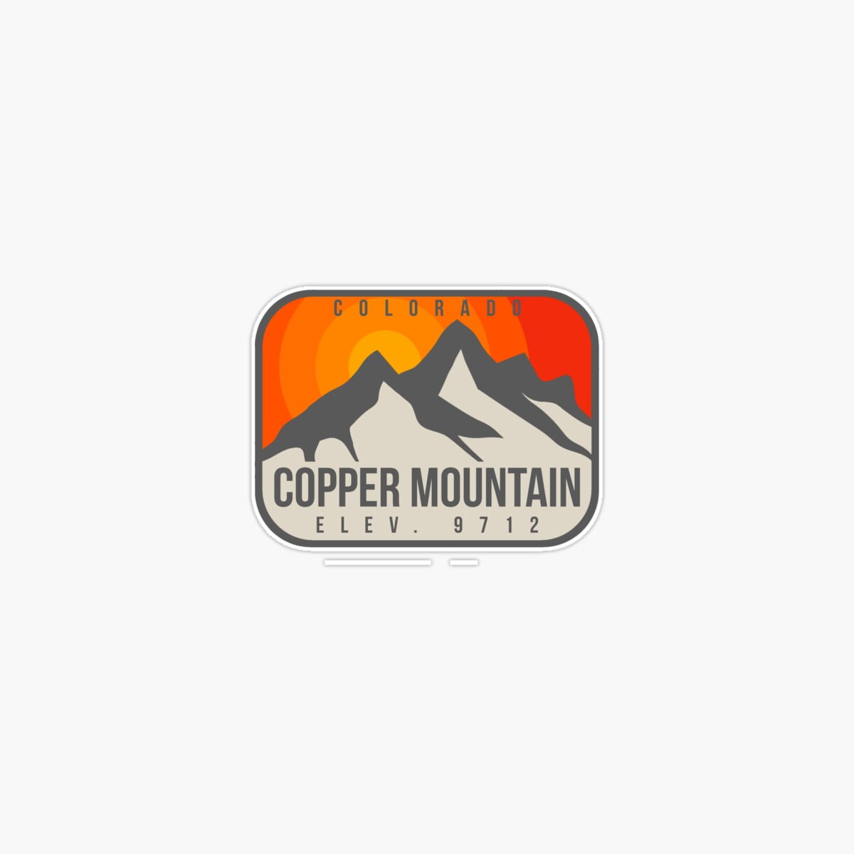 Onim Copper Mountain Colorado Vintage Retro Hiking, Snowboarding ...