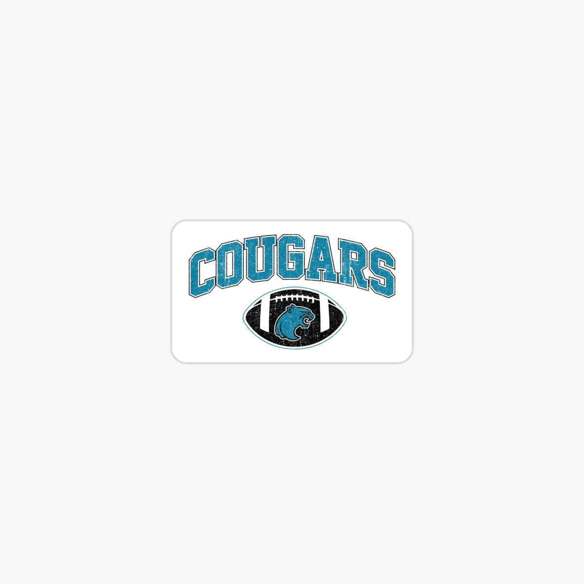 Onim Cougars Football - Playmakers (Variant) Sticker, Phone Decal Water ...