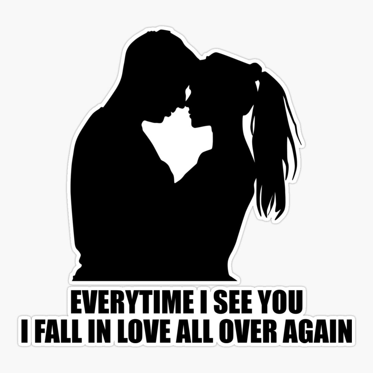 Onim Couple Love Quote! Gift Idea For Loving People Sticker, Phone ...