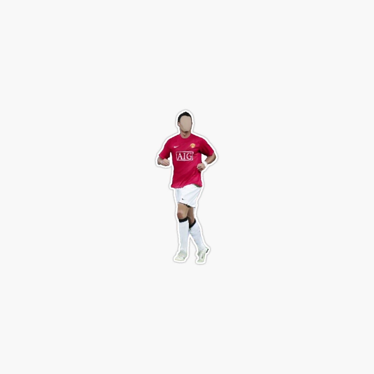Onim Cristiano Ronaldo For Manchester United In 2007 Sticker, Phone ...