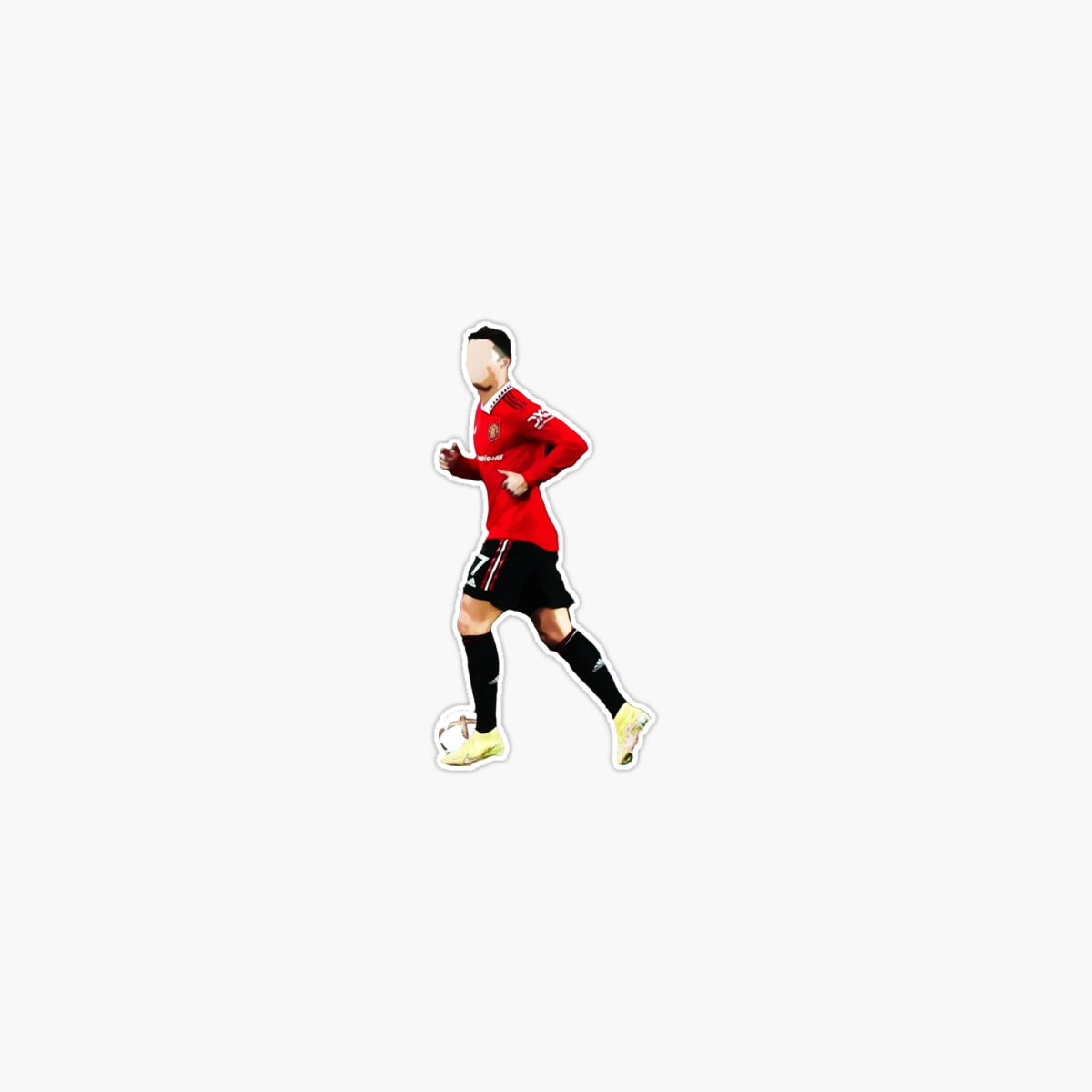 Onim Cristiano Ronaldo For Manchester United Sticker, Phone Decal Water ...