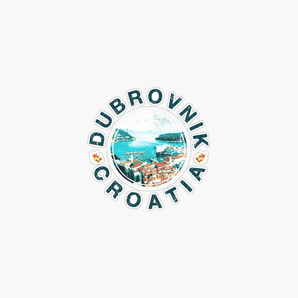 Onim Croatia Dubrovnik Croatian Vintage Sticker, Phone Decal Water ...