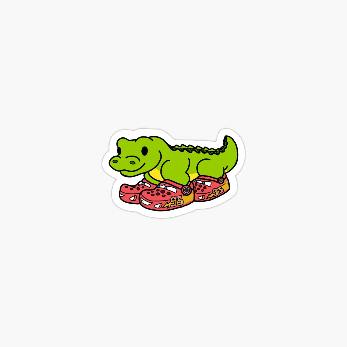 Onim Croc In Crocs Sticker, Phone Decal Water Bottle Stickers Car ...